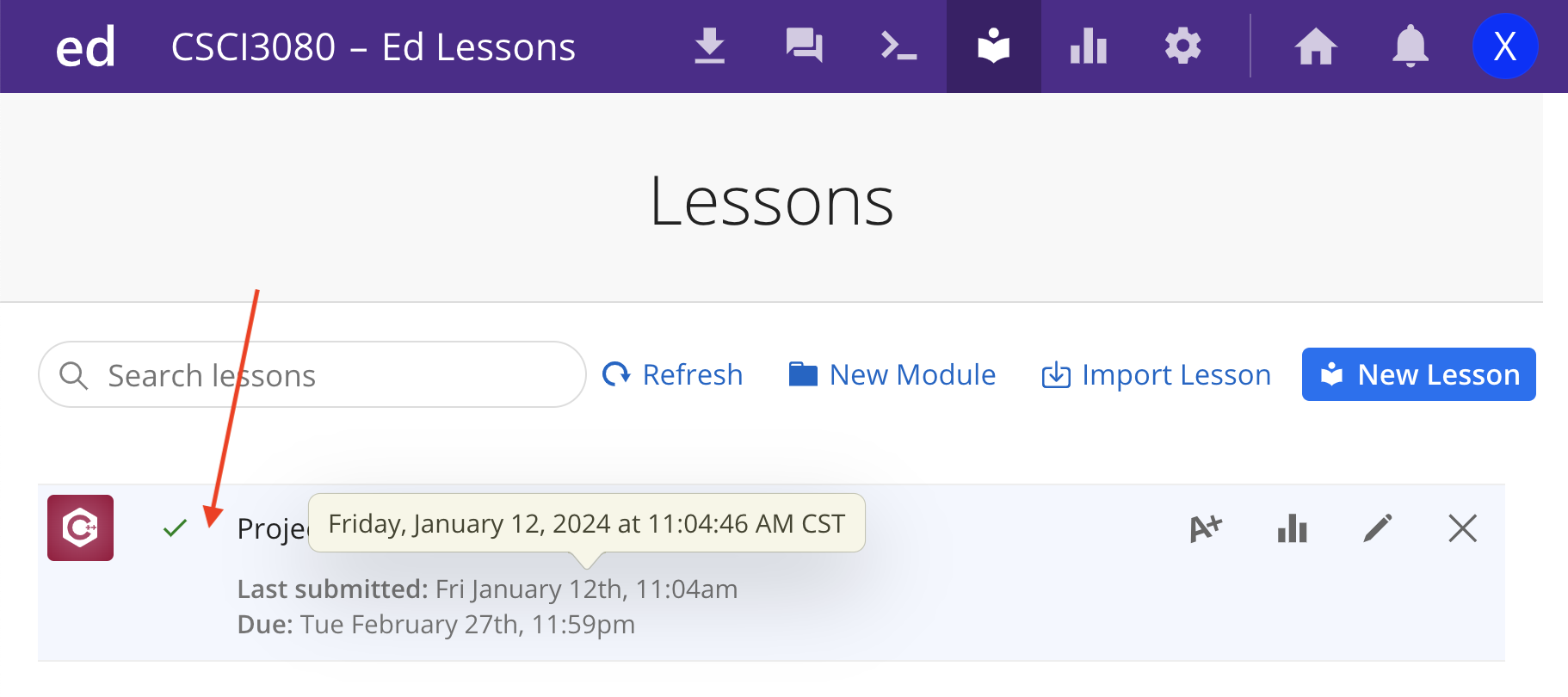 Please click the Project 1.